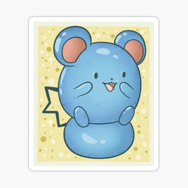 "azure marill!" Sticker by kellen-plg | Redbubble