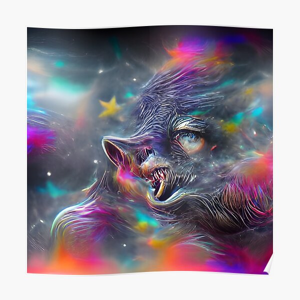 "Mystic Werewolf" Poster for Sale by mtsamuel246 | Redbubble
