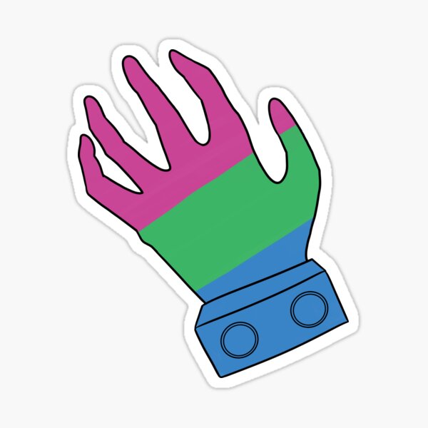 "Polysexual Shigaraki Hand" Sticker for Sale by AmitySonic | Redbubble