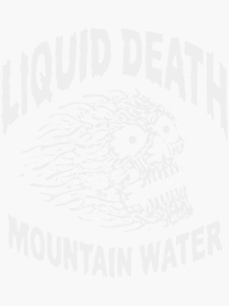 "Liquid Death" Sticker for Sale by Mwoll2908 | Redbubble