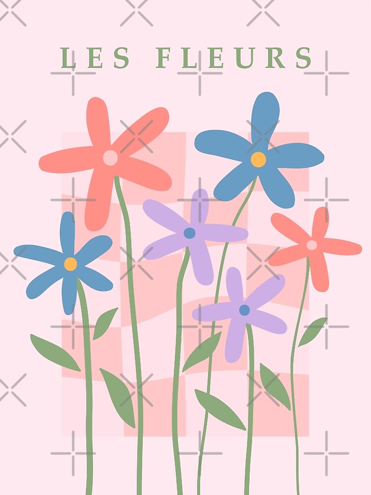 "Les fleurs, Flower market, Checkerboard, Cute pink flowers, Y2K decor ...
