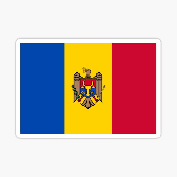 "Moldova - Moldovan Flag" Sticker by FlagsWorld | Redbubble