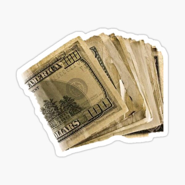 "Money" Sticker for Sale by TOMSHEART | Redbubble