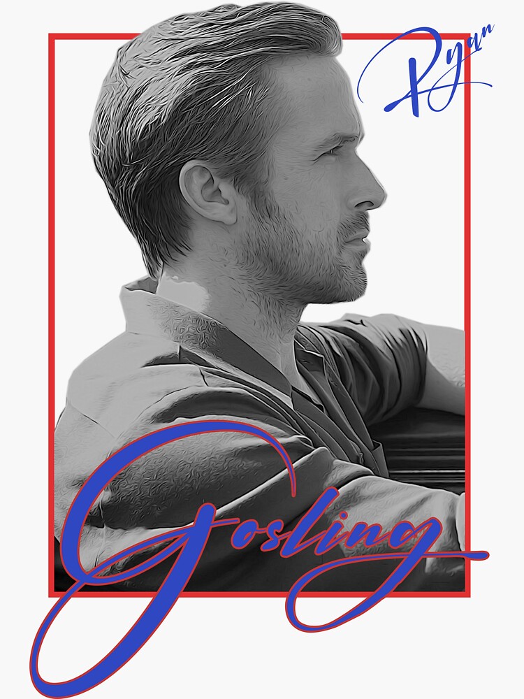 "Ryan Gosling" Sticker for Sale by Lorigough | Redbubble
