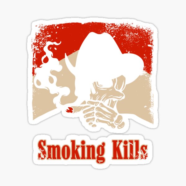 "Smoking Kills" Sticker by v-nerd | Redbubble