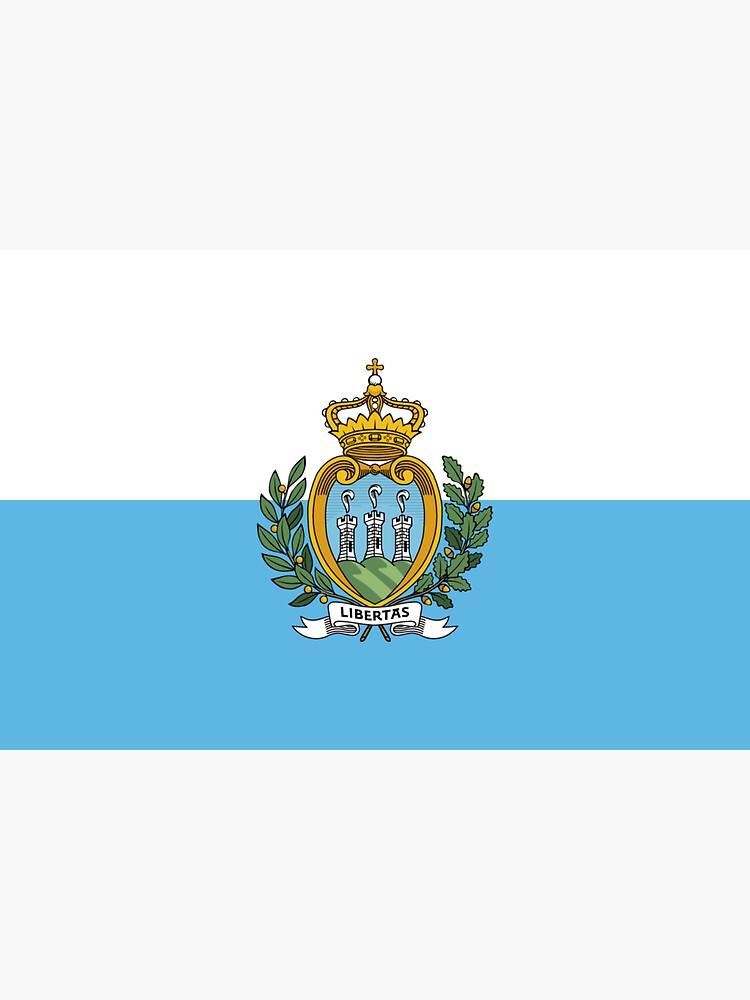 "San Marino - Sammarinese Flag" Sticker for Sale by FlagsWorld | Redbubble