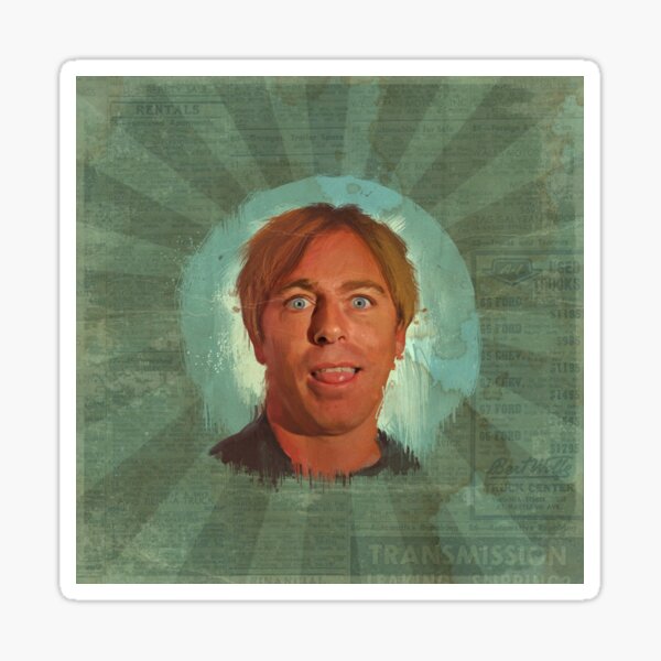 "DAVE ENGLAND - COOL COMEDIAN PORTRAITS" Sticker for Sale by ...