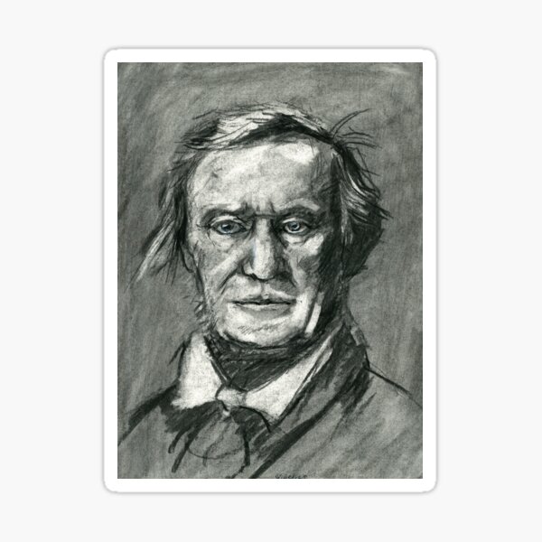 "Richard Wagner" Sticker for Sale by KarolinaSt | Redbubble
