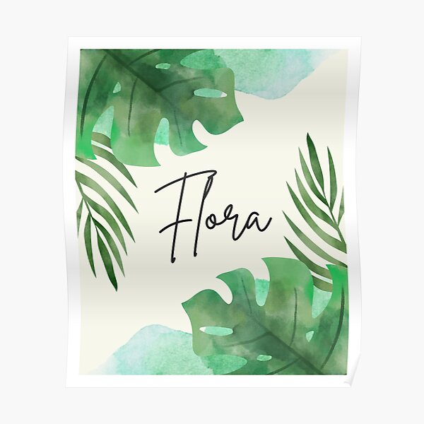 "Flora" Poster for Sale by sasasthisu | Redbubble