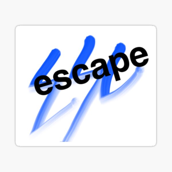 "Escape logo " Sticker for Sale by E-SCAPE | Redbubble