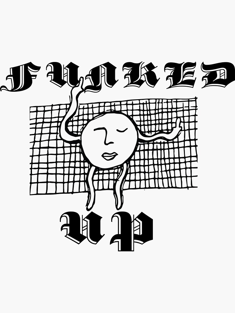 "Funked up" Sticker for Sale by Funkyboys-ink | Redbubble