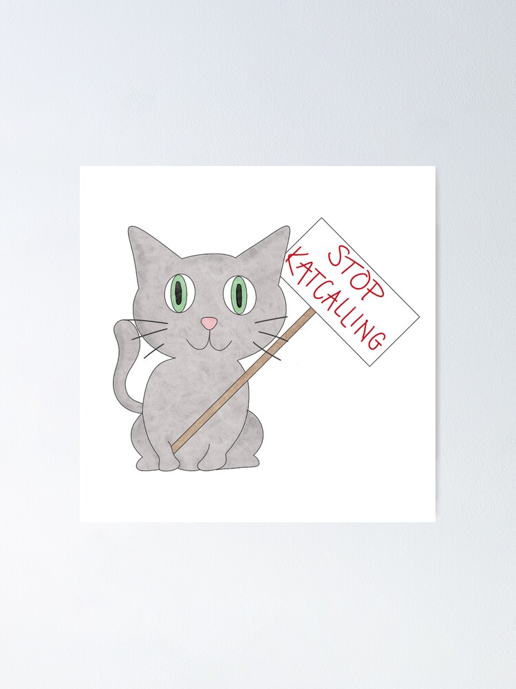 "Stop Catcalling" Poster for Sale by madslundgren | Redbubble