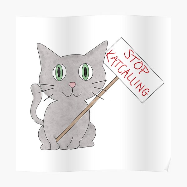 "Stop Catcalling" Poster for Sale by madslundgren | Redbubble