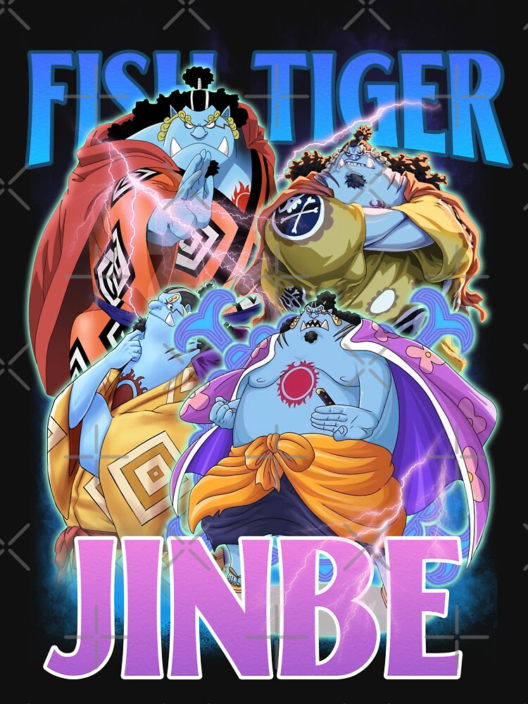 "Jinbe One Piece Bootleg Anime" Essential T-Shirt for Sale by ...