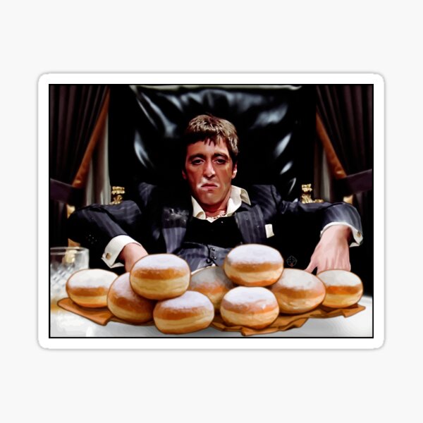 "scarface" Sticker for Sale by talvutattoo | Redbubble