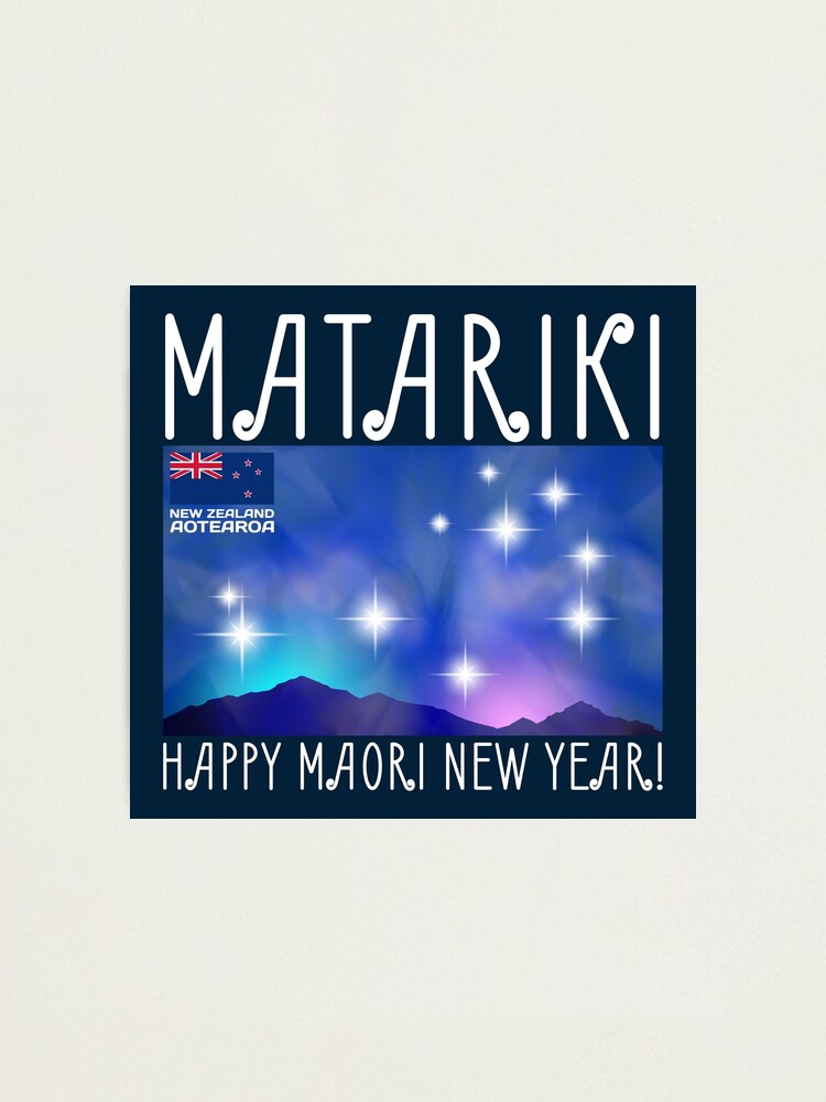 "Matariki. Happy Maori New Year. Bright radiant stellar pleiades and ...