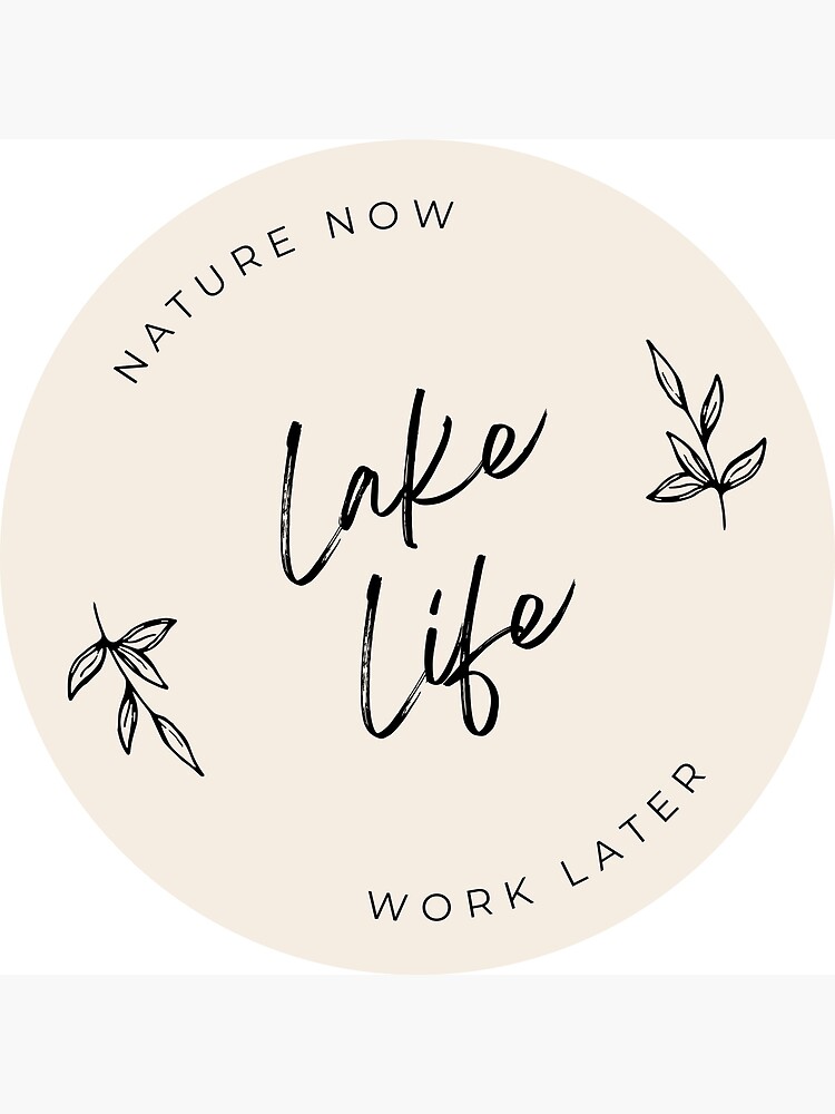 "Lake Life" Poster for Sale by Rickido | Redbubble