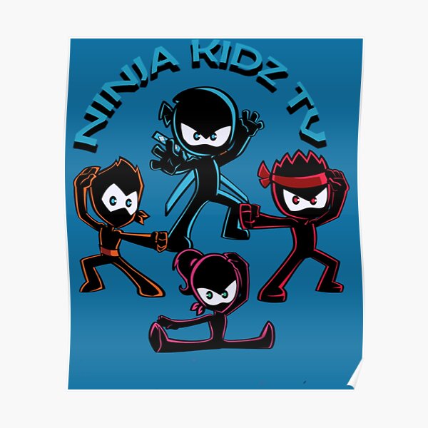"ninja kidz tv " Poster for Sale by ShakiraStore | Redbubble