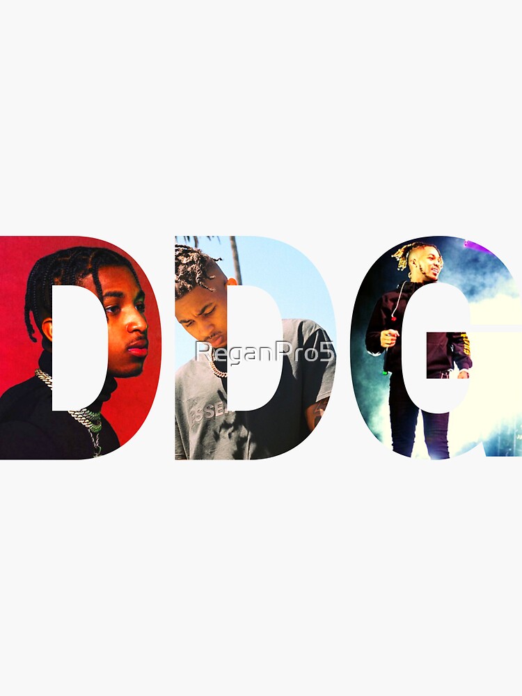 "DDG classic t shirt | ddg sticker" Sticker for Sale by ReganPro5 ...