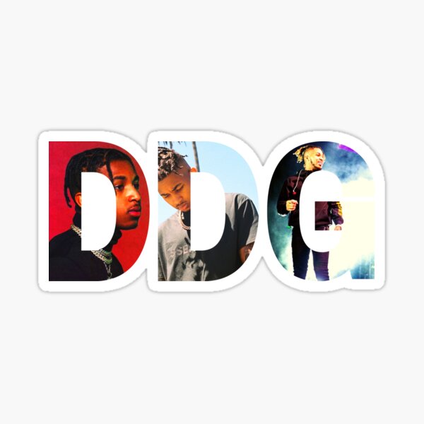 "DDG classic t shirt | ddg sticker" Sticker for Sale by ReganPro5 ...