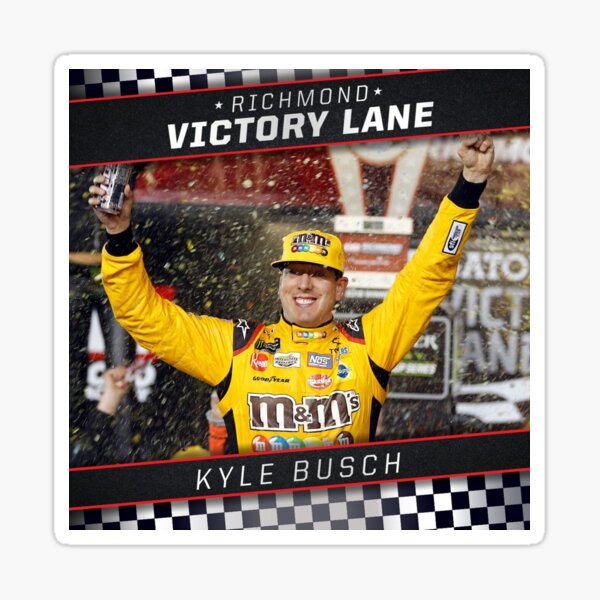 "kyle busch racing" Sticker for Sale by wadimorew | Redbubble
