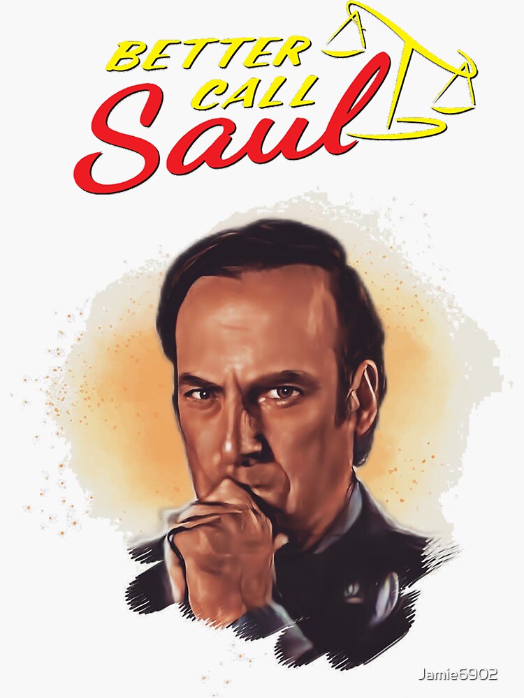 Pegatina «Saul Goodman - Mejor llamar a Saul con logo» de Jamie6902 ...