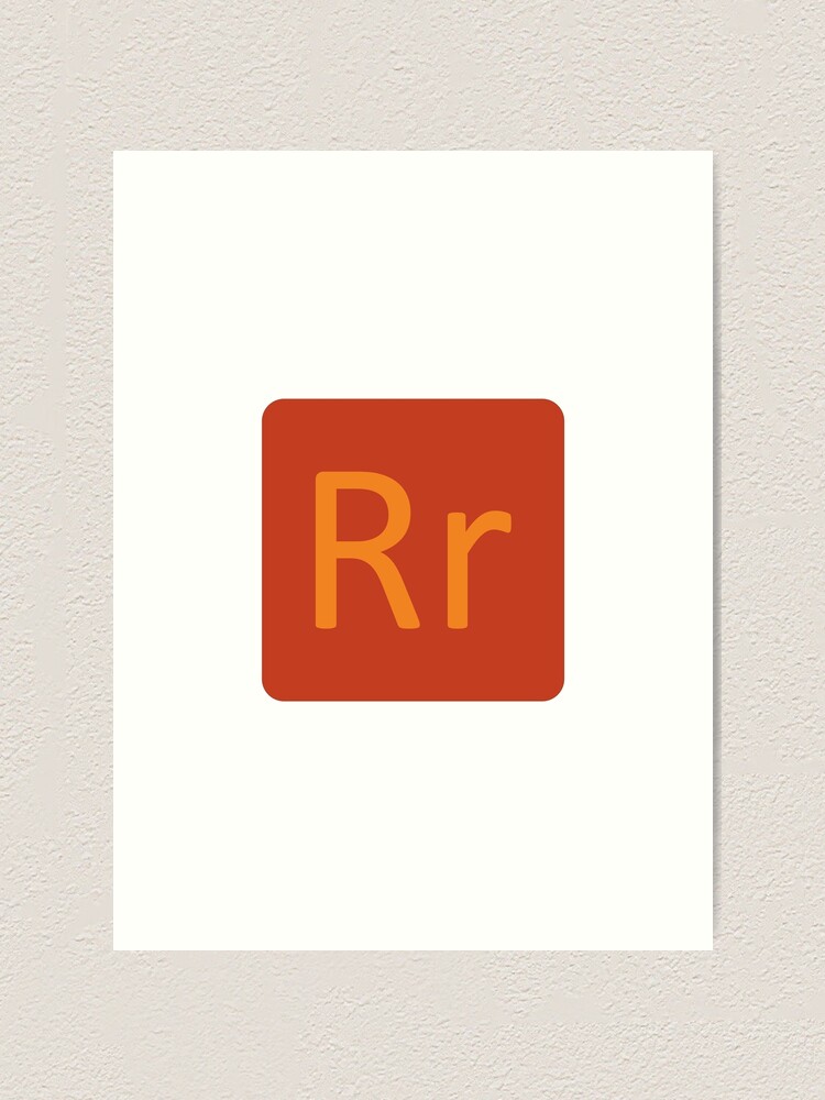 "Capital R and Simple r" Art Print for Sale by RashanM | Redbubble
