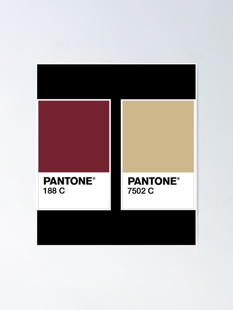 "Fsu Pantone Sticker" Poster for Sale by janlzmaude | Redbubble