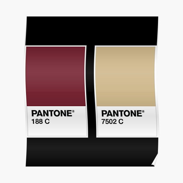 "Fsu Pantone Sticker" Poster for Sale by janlzmaude | Redbubble