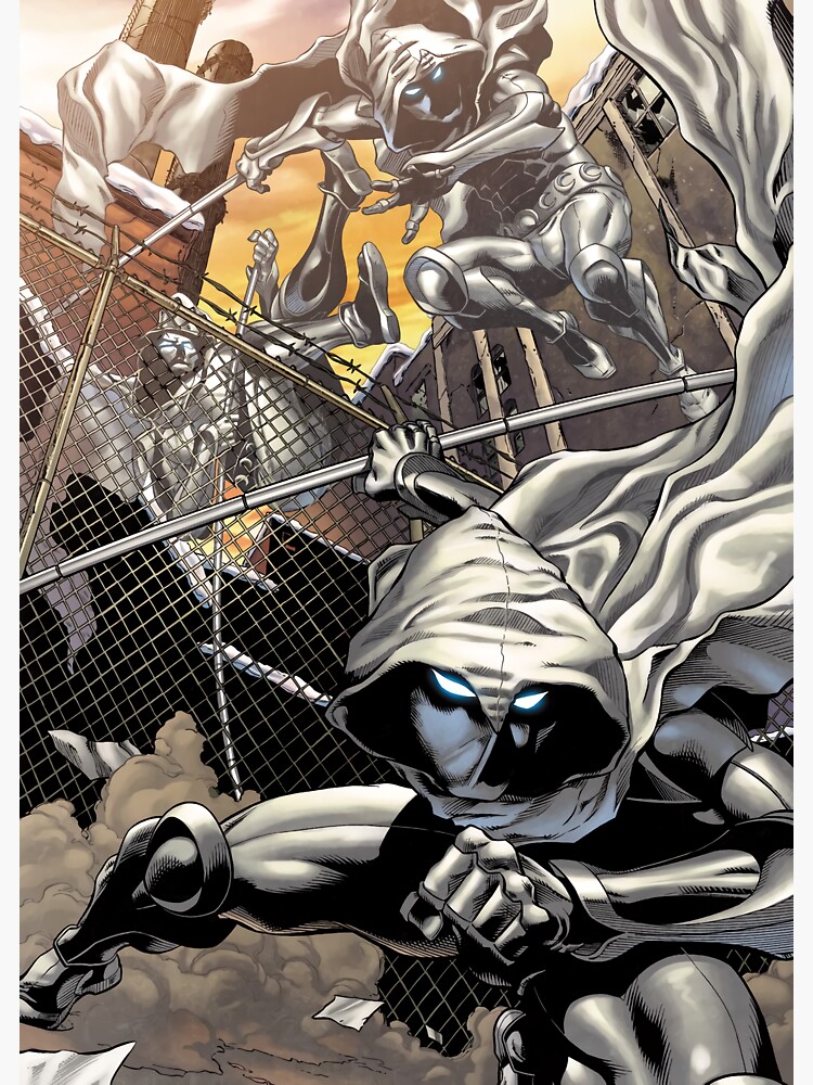 "Moon Knight Jump" Sticker for Sale by AnnieOnealr | Redbubble