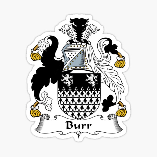 "Burr" Sticker for Sale by HaroldHeraldry | Redbubble