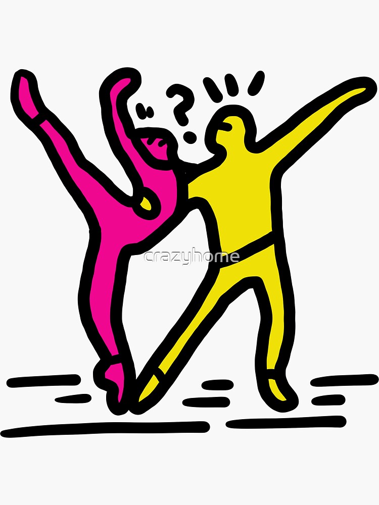 "a dancing person" Sticker for Sale by crazyhome | Redbubble