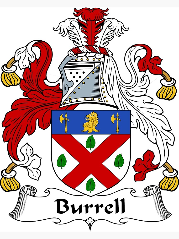"Burrell" Poster for Sale by HaroldHeraldry | Redbubble