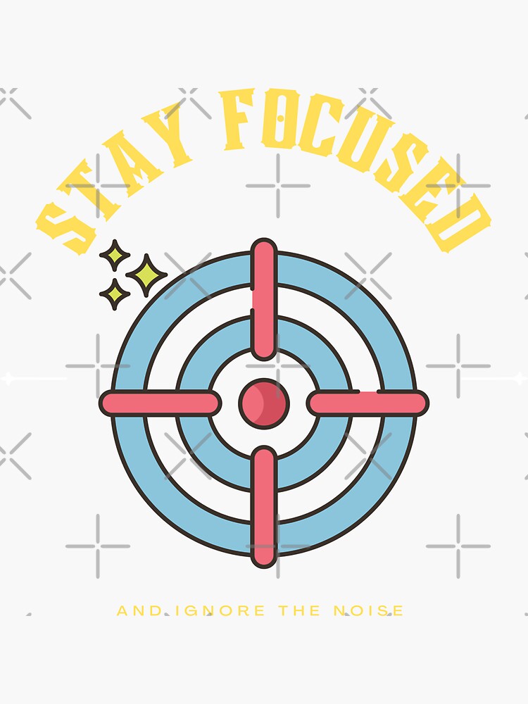 "stay focused" Sticker for Sale by DoraHappy | Redbubble