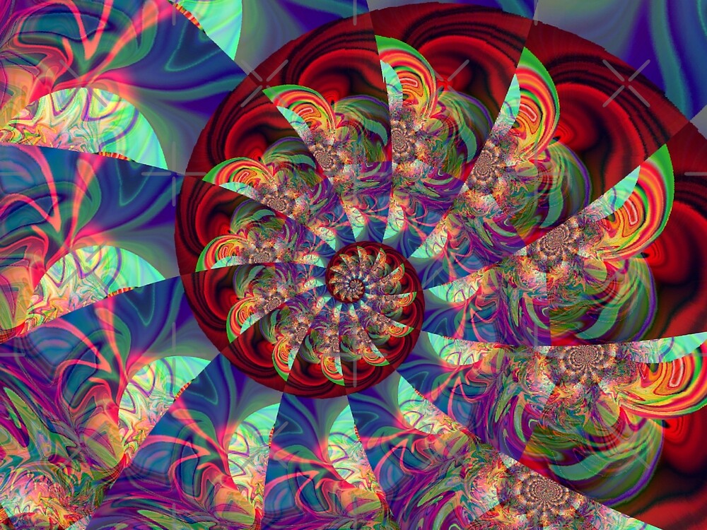 "Elegant Curves, Fabulous Fractal" by KathyDKeith | Redbubble