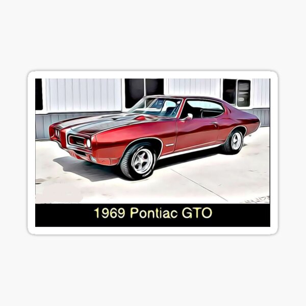 "Pontiac GTO" Sticker for Sale by Perica-030 | Redbubble