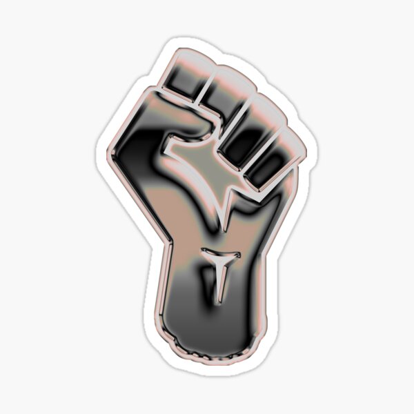 "raised fist" Sticker for Sale by otige | Redbubble