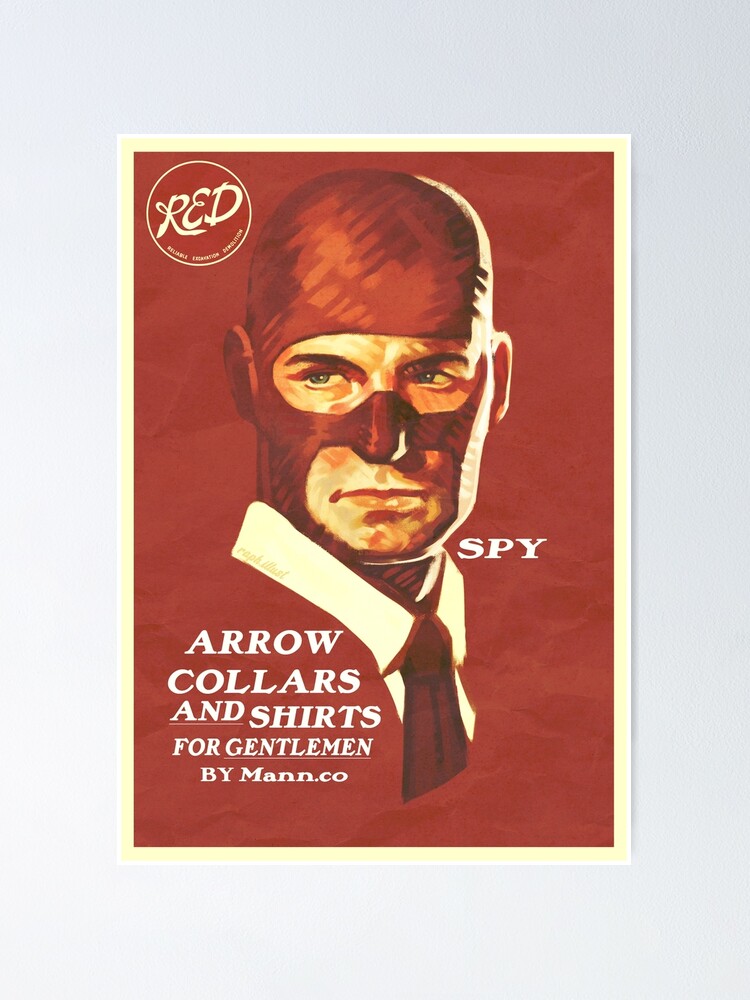 "Team Fortress Spy poster (RED)" Poster for Sale by gildedraph | Redbubble