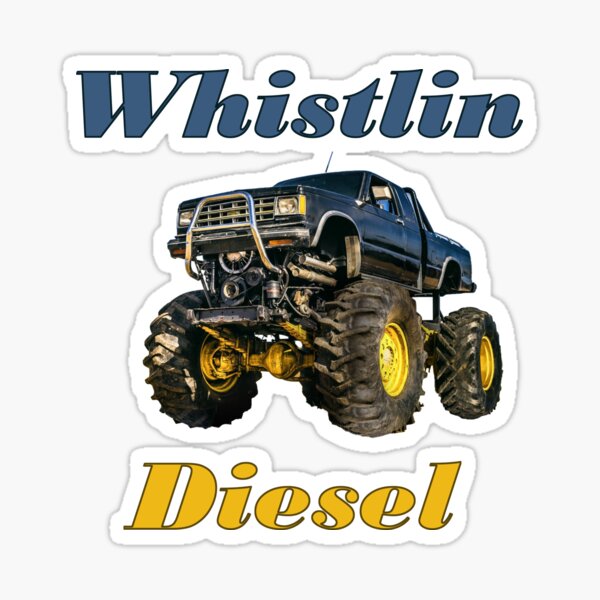 "Whistlin diesel WD " Sticker for Sale by benes1 | Redbubble