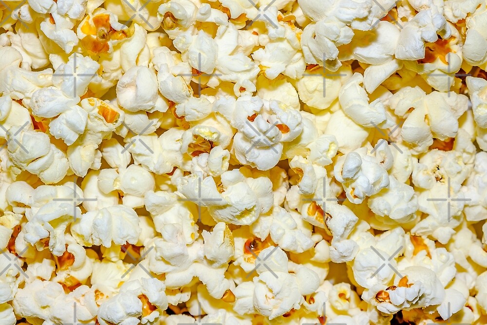 "Popcorn Movies Snack Food Photography Pattern" by patternsoup | Redbubble