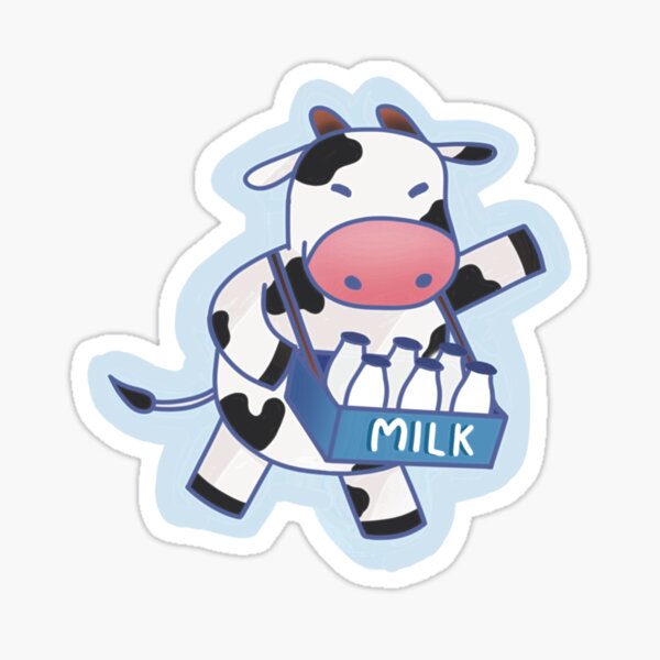 "Milk Cow" Sticker for Sale by chtching | Redbubble