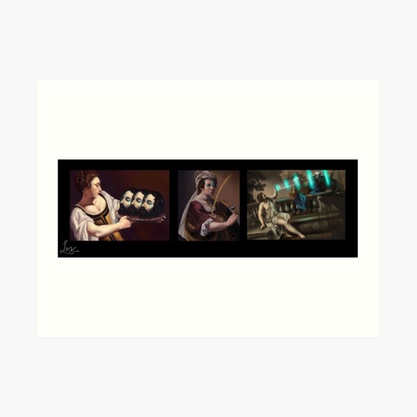 "Artemisia Gentileschi Triptych" Art Print for Sale by LexWallaceArt ...