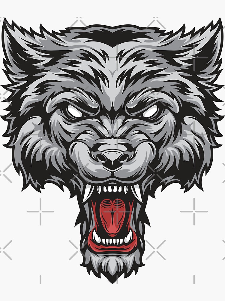 "Big Bad Wolf" Sticker for Sale by caliskancan | Redbubble