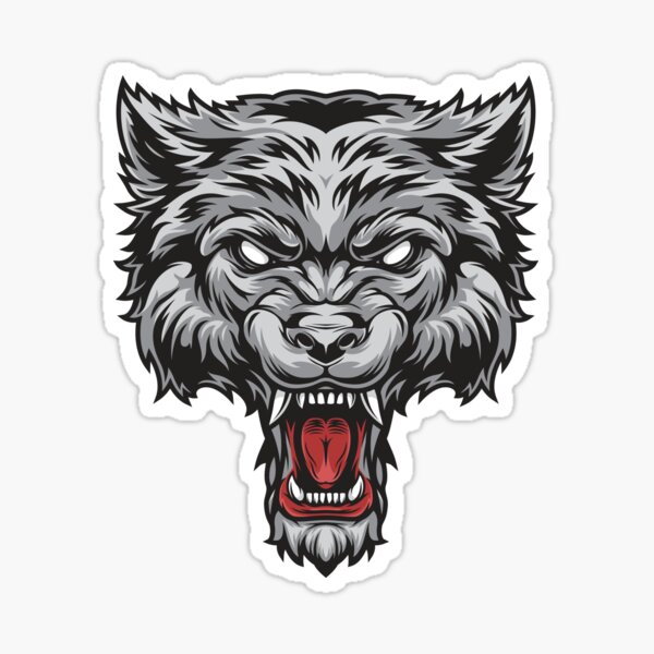 "Big Bad Wolf" Sticker for Sale by caliskancan | Redbubble