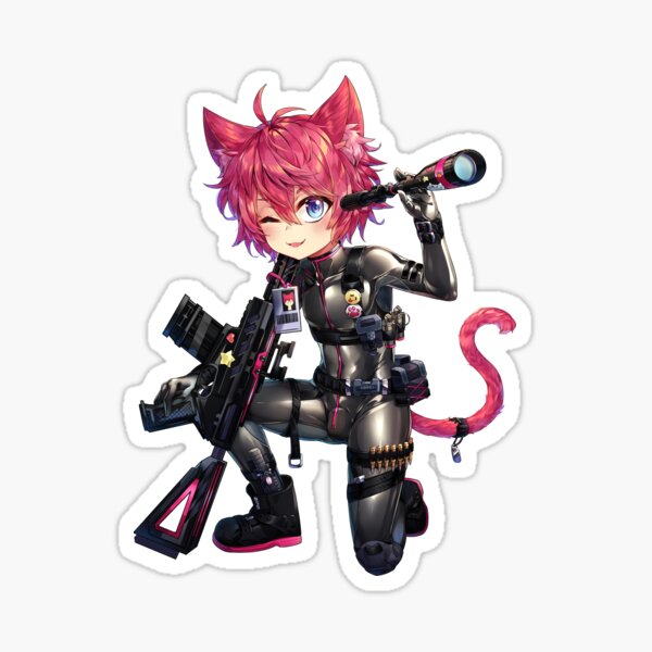 "Tactical Cat Suit" Sticker for Sale by GatClancy | Redbubble