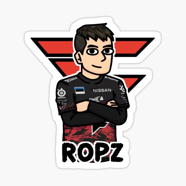 "FAZE CSGO 2022 ropz" Sticker by EsportsCartoon | Redbubble