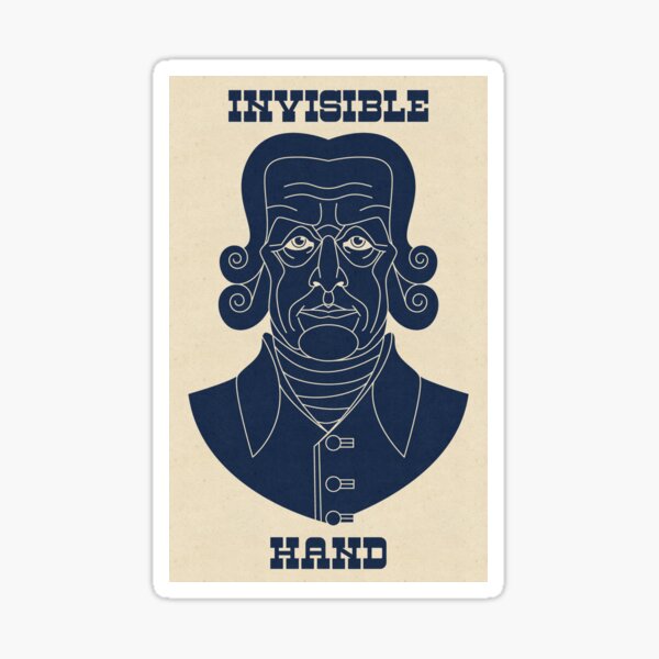 "Invisible Hand - Adam Smith" Sticker for Sale by jholbo | Redbubble