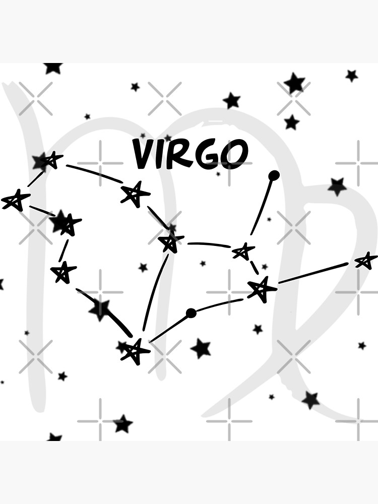 "Simple Virgo Zodiac Star Sign, Horoscope Virgo Sysmbol" Poster for ...