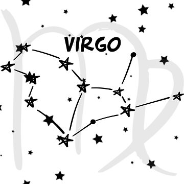 "Simple Virgo Zodiac Star Sign, Horoscope Virgo Sysmbol" Poster for ...