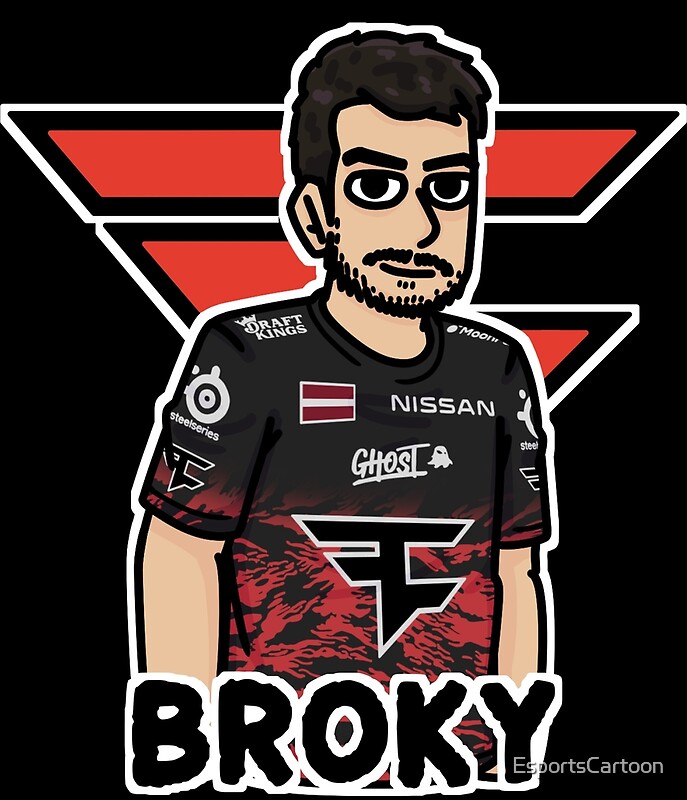 "FAZE CSGO 2022 broky" by EsportsCartoon | Redbubble
